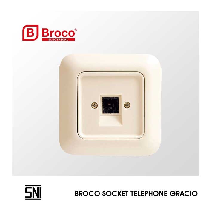 BROCO SOCKET TELEPHONE INBOW GRACIO – Pionir Elektrik Indonesia