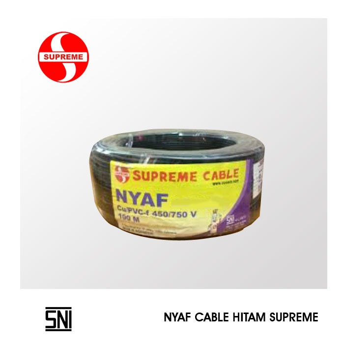 SUPREME NYAF 1X1.5 @100M HITAM – Pionir Elektrik Indonesia